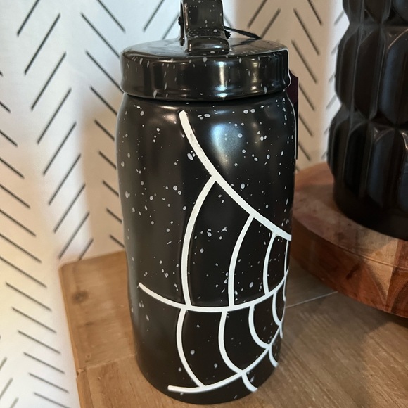 Global Desi | Accessories | Spiderweb Black Speckled Canister Rae Dunn ...